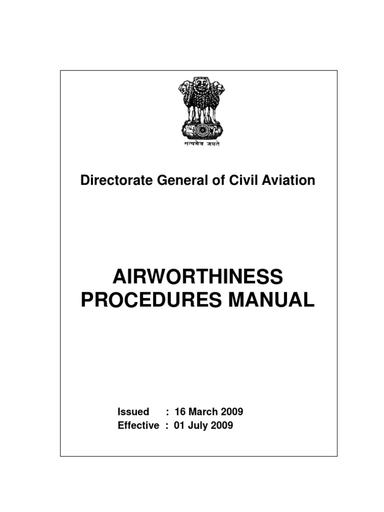 Airworthiness Procedure Manual | PDF | Aviation | Aerospace