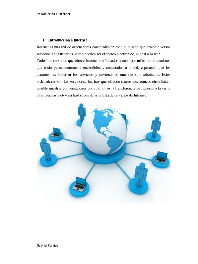 Introduccion A Internet | PDF | Internet | Red de computadoras