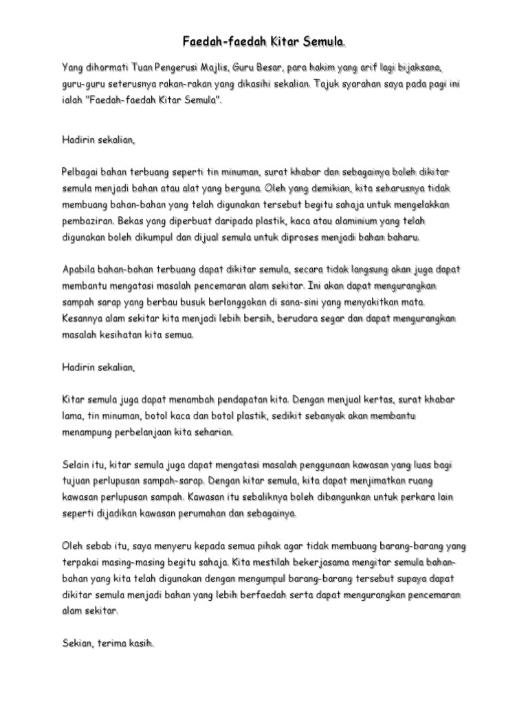 Teks Syarahan | PDF