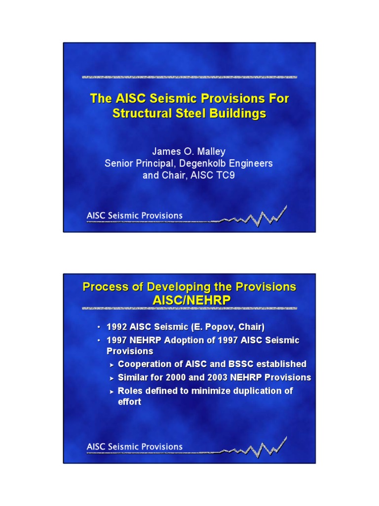 AISC Seismic Provisions Overview | PDF | Strength Of Materials | Buckling