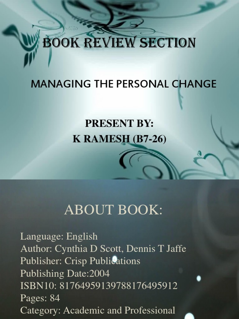 Personal Change Management Insights | PDF | Career & Growth | Self ...