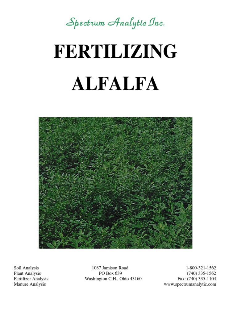 Fertilizing Alfalfa | PDF | Plant Nutrition | Soil