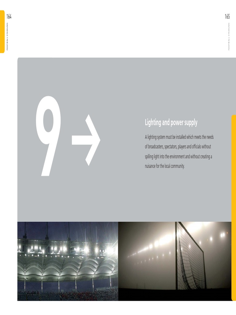 Football Stadium Lighting Design Criteria | PDF