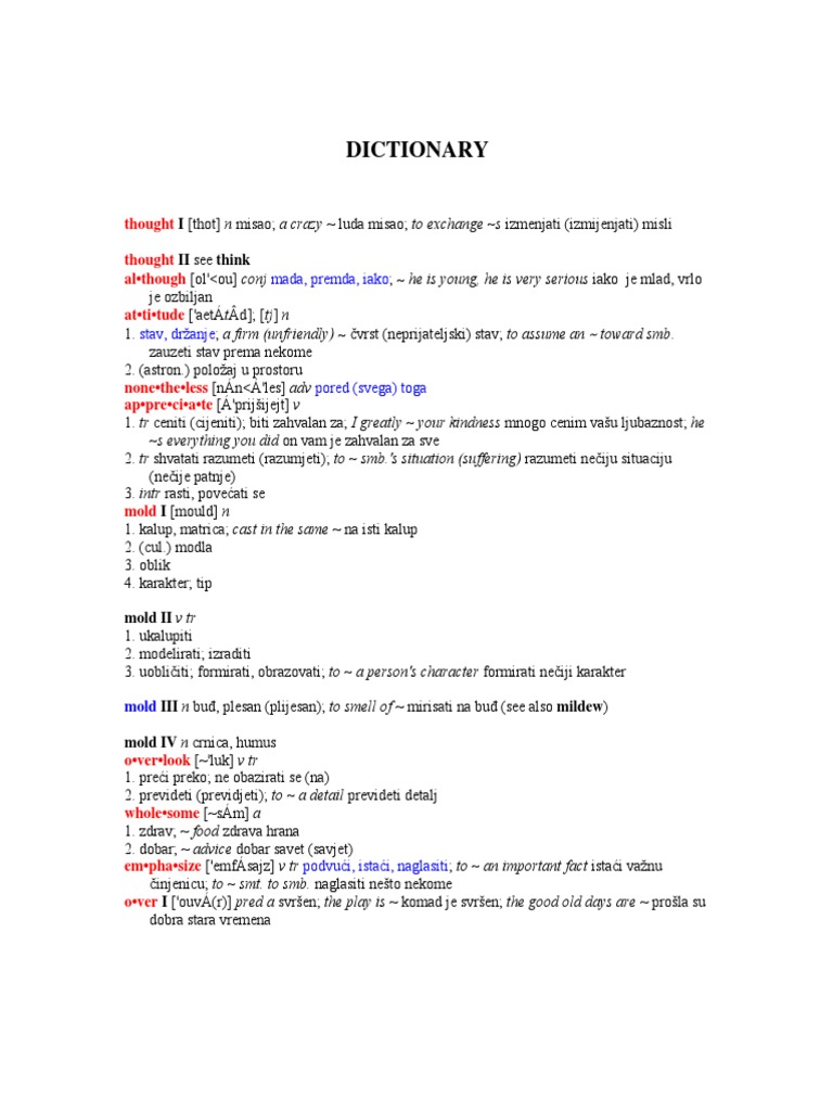 English Dictionary | PDF