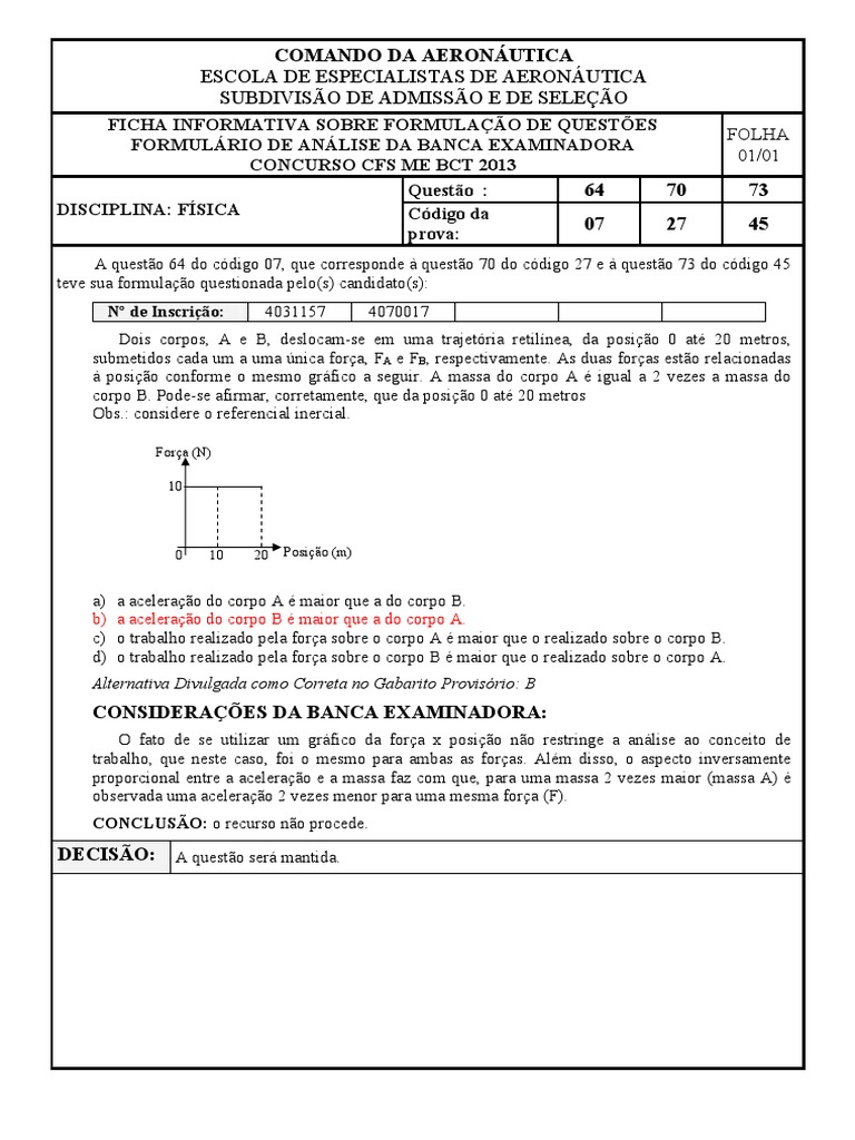 Prova Eear Fisica PDF | PDF
