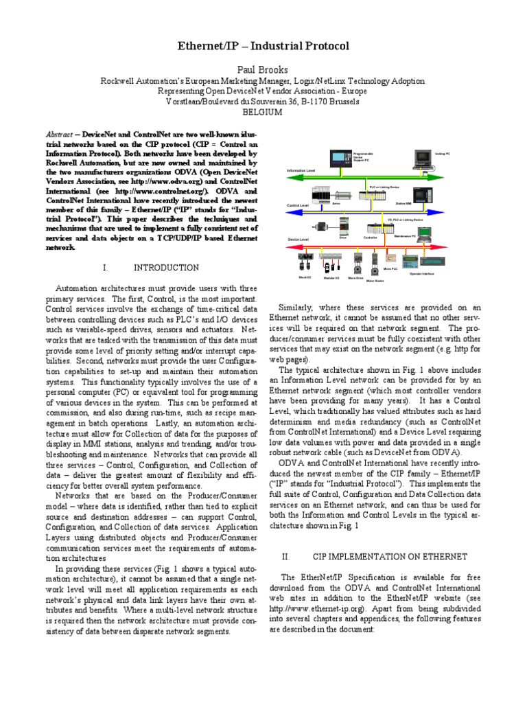 EtherNet IP Industrial Protocol | PDF