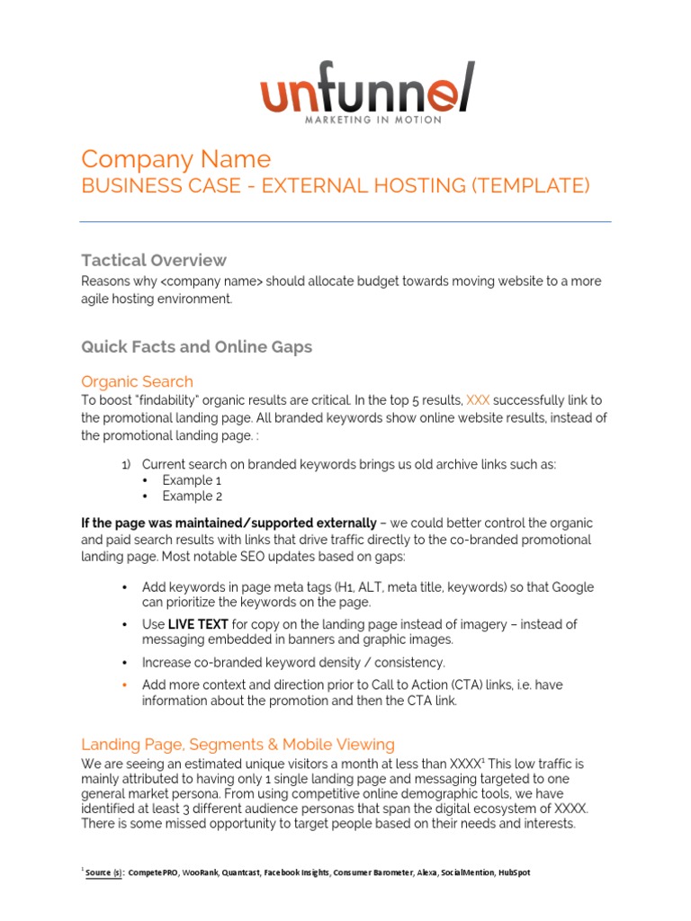 Agile Business Case Template | PDF | Search Engine Optimization | Coupon