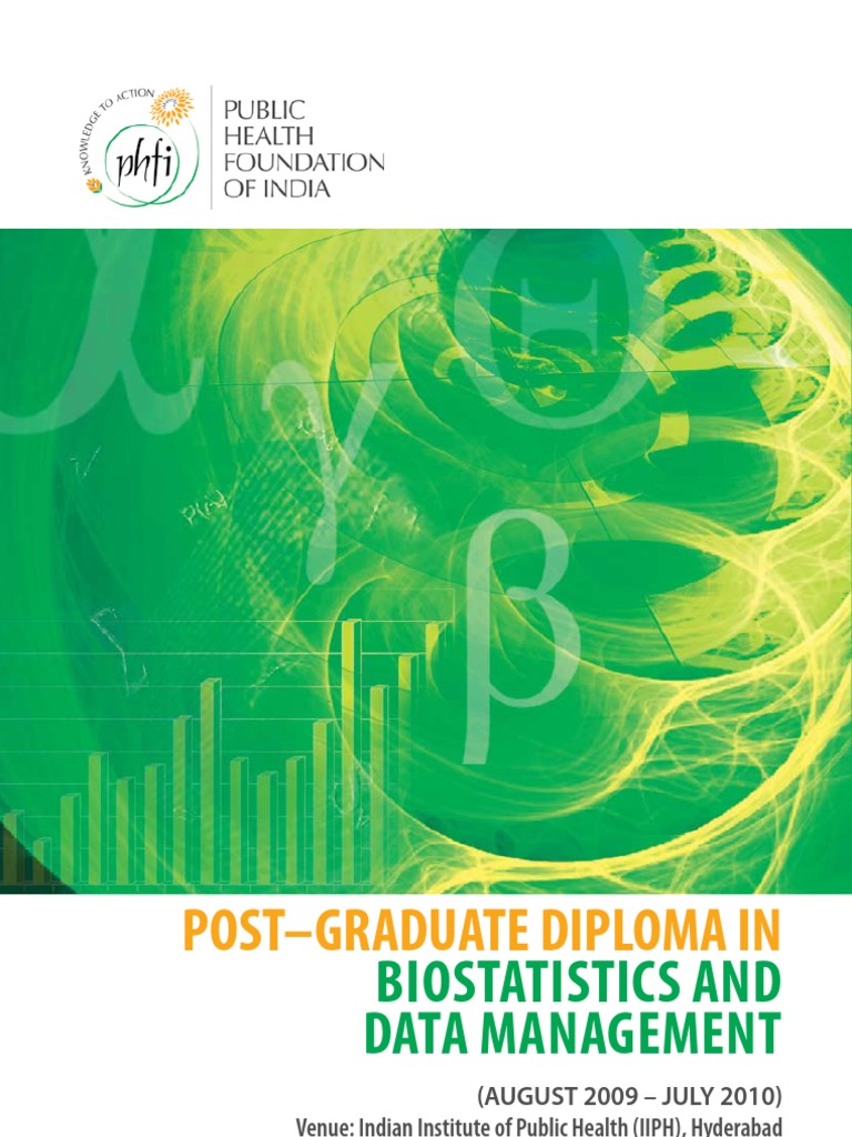 Post Graduate Diploma in Bio Statistics and Data Management | PDF ...