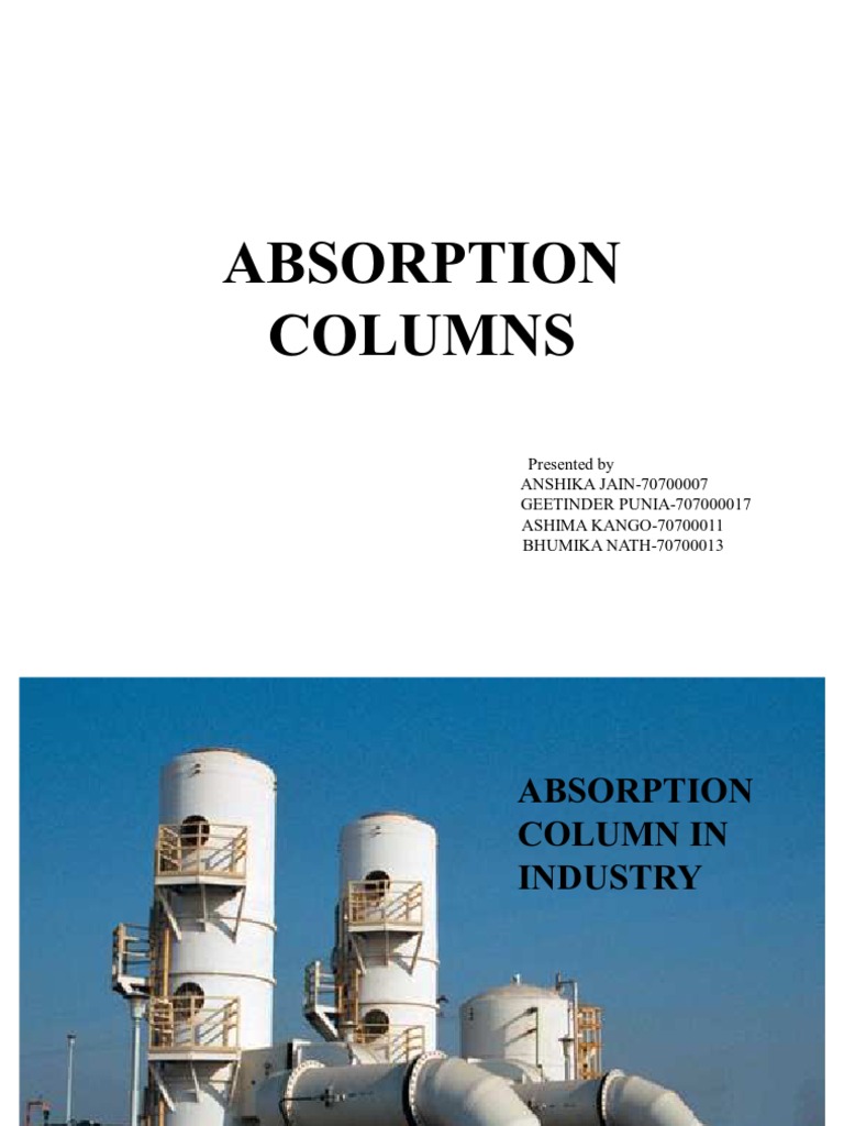 Absorption Columns | Download Free PDF | Solution | Absorption (Chemistry)