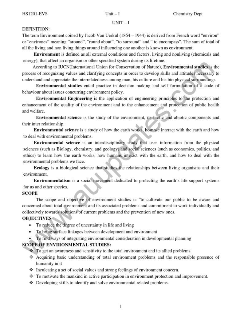 Evs Notes 2 | PDF | Deforestation | Fertilizer