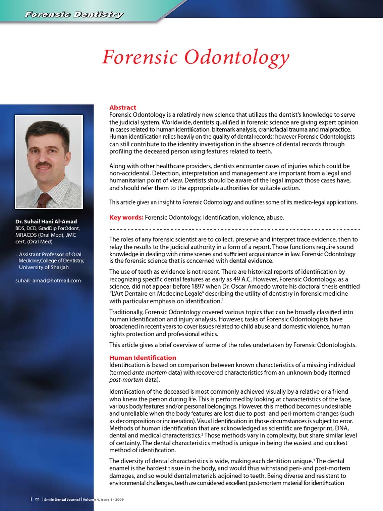 Forensic Odontology | PDF