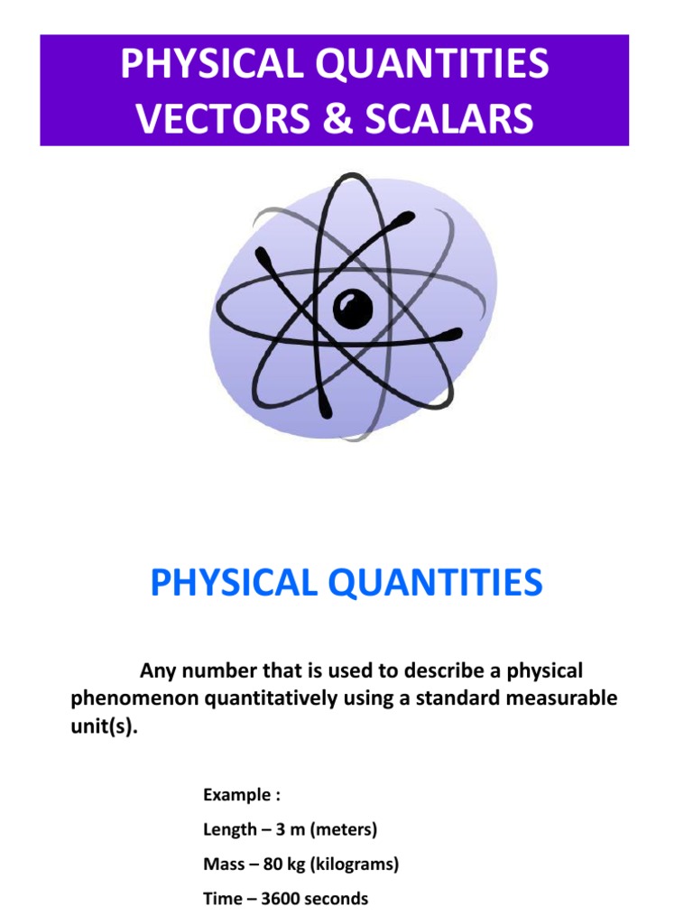 Physical Quantities Vectors & Scalars | PDF | Velocity | Euclidean Vector