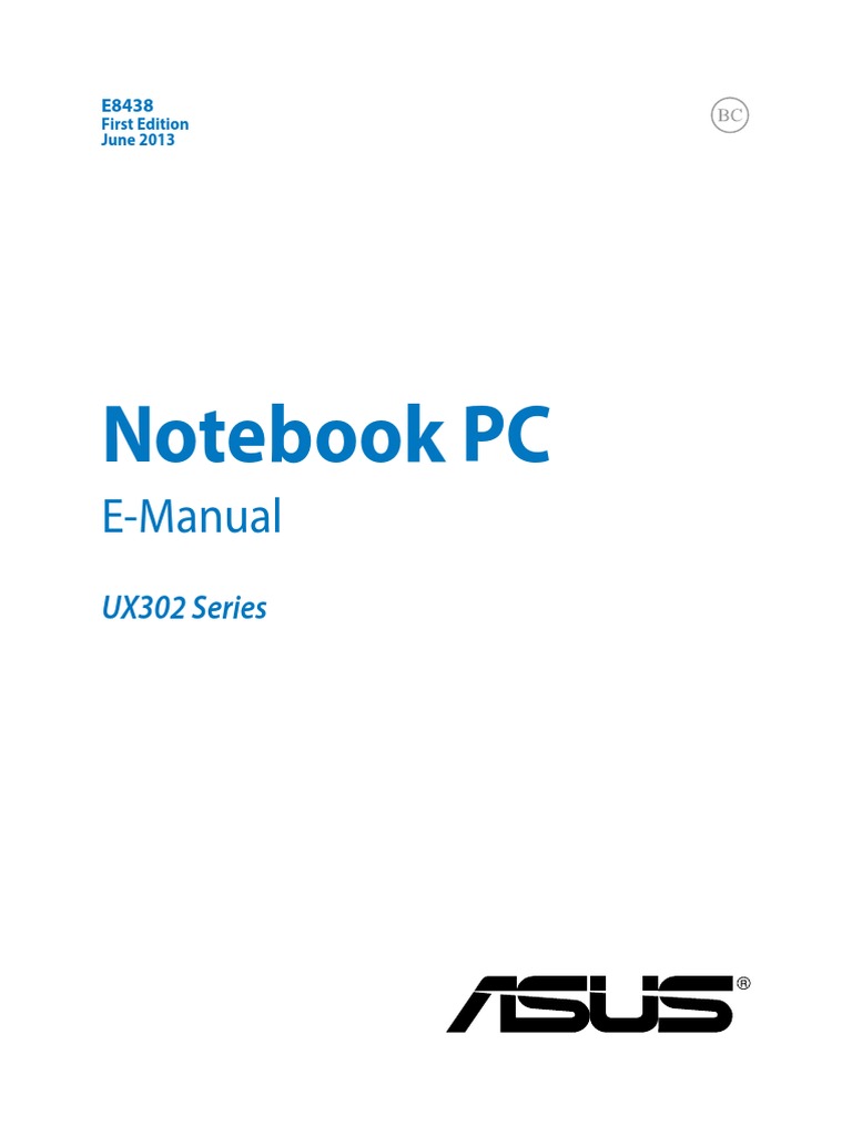 ASUS e Emanual Ux302la LG Ver8438 | PDF | Usb | Bios