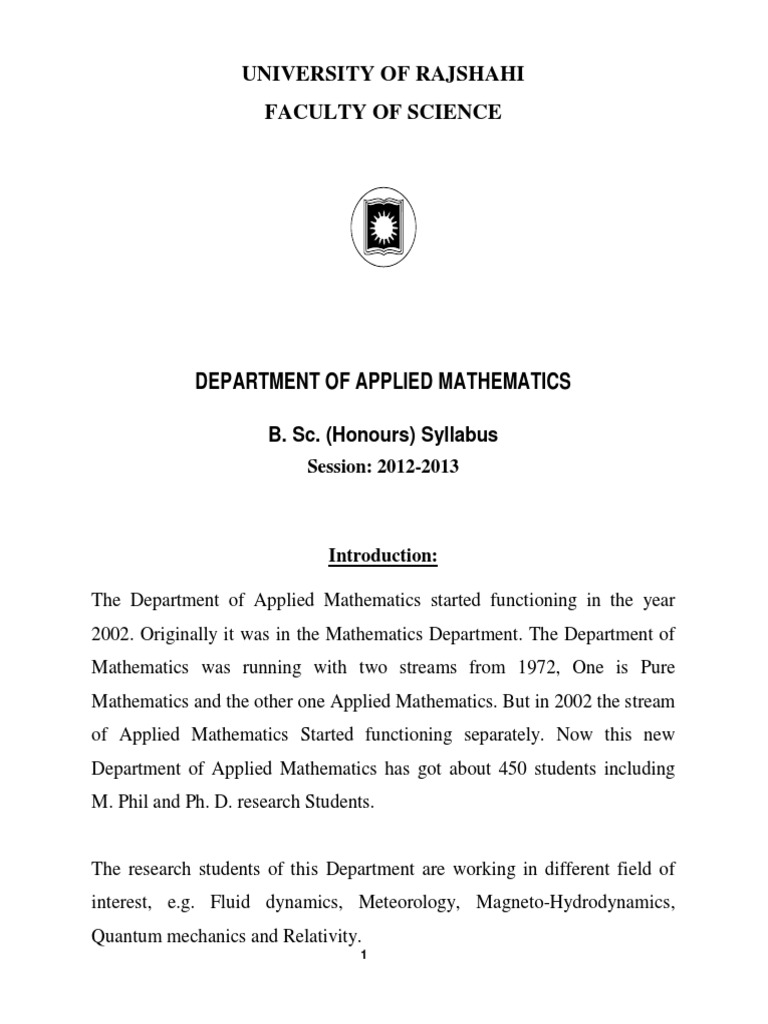 B.sc. (Hons.) Syllabus | PDF | Tensor | Integral
