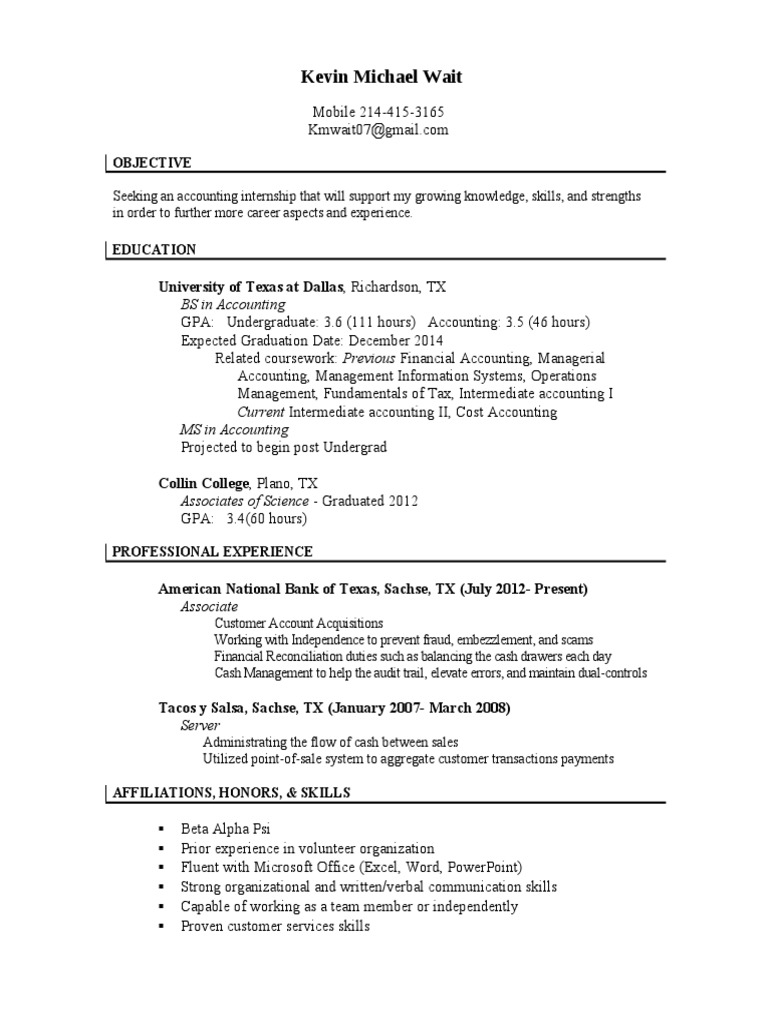 Kevin Resume | PDF