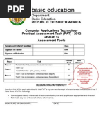 Grade 10 PAT 2025 Guidelines | PDF | Citation | Microsoft Excel