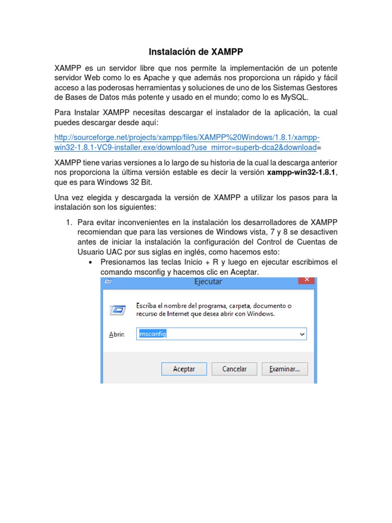 Instalación de XAMPP PDF | Descargar gratis PDF | Servidor HTTP Apache | Contraseña