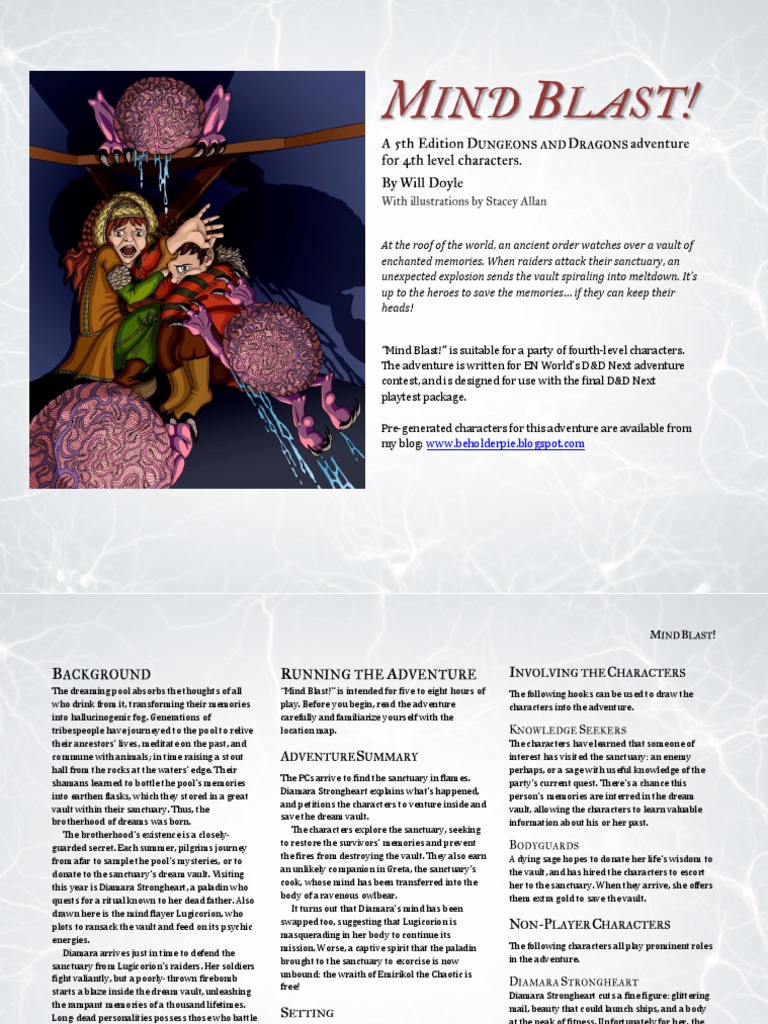 Mind Blast | PDF | Drow (Dungeons & Dragons) | Bedroom