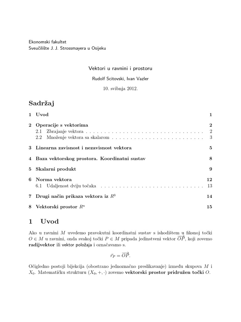 Vektori | PDF