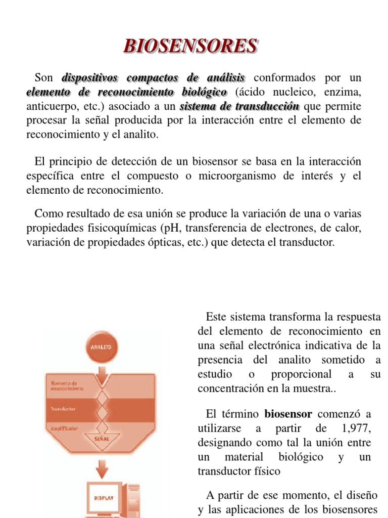 Biosensores | PDF | Biosensor | Enzima