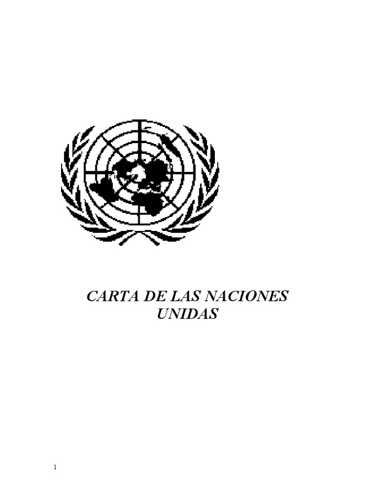 Carta de Naciones Unidas | PDF