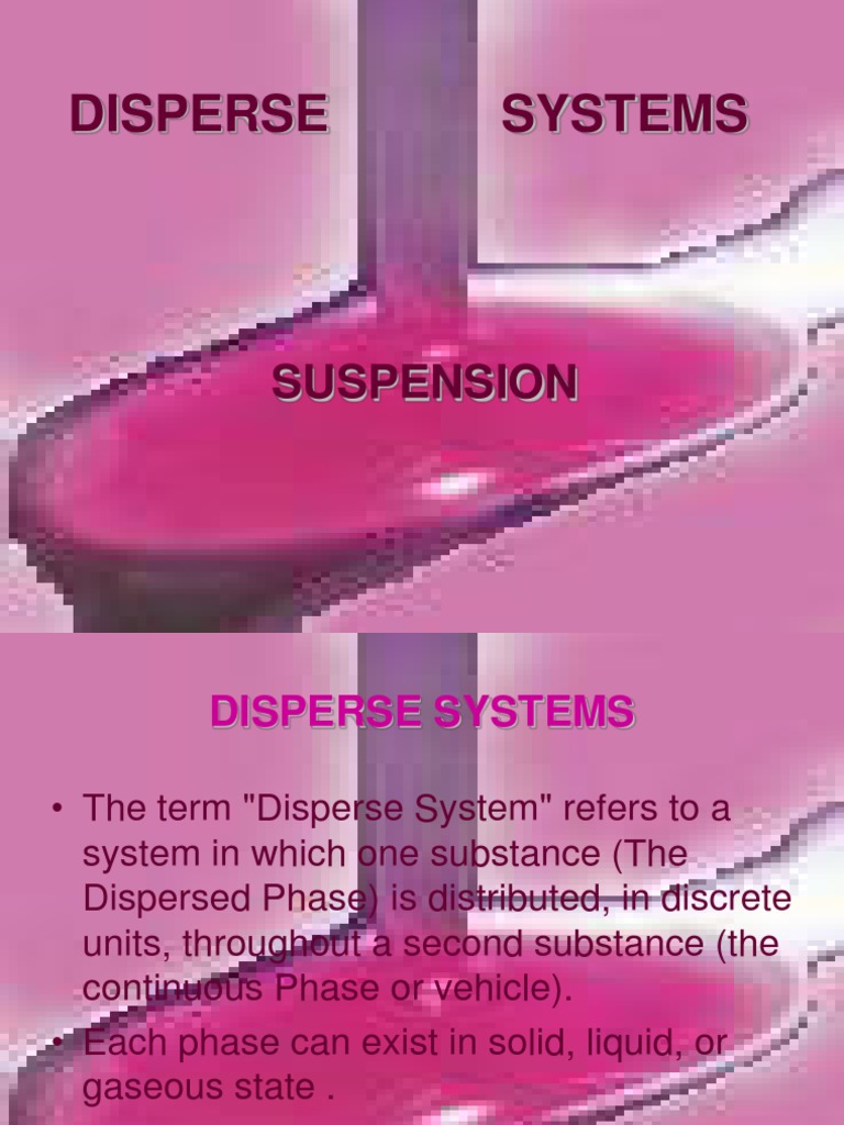 Suspensions | PDF | Suspension (Chemistry) | Solution