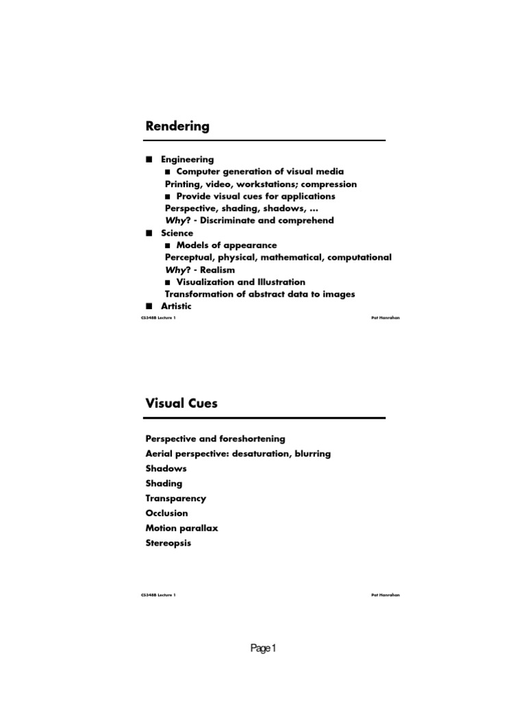 Rendering: Engineering | PDF | Rendering (Computer Graphics) | Texture Mapping