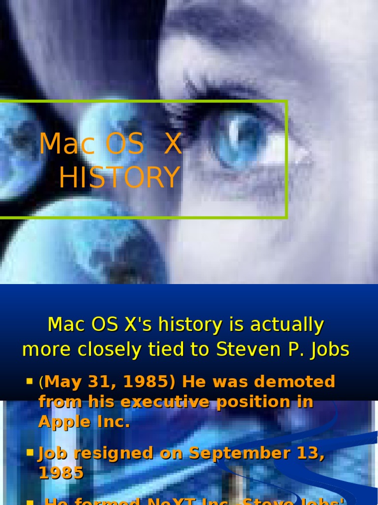 Mac OS X HISTORY | Download Free PDF | Operating System | System Software