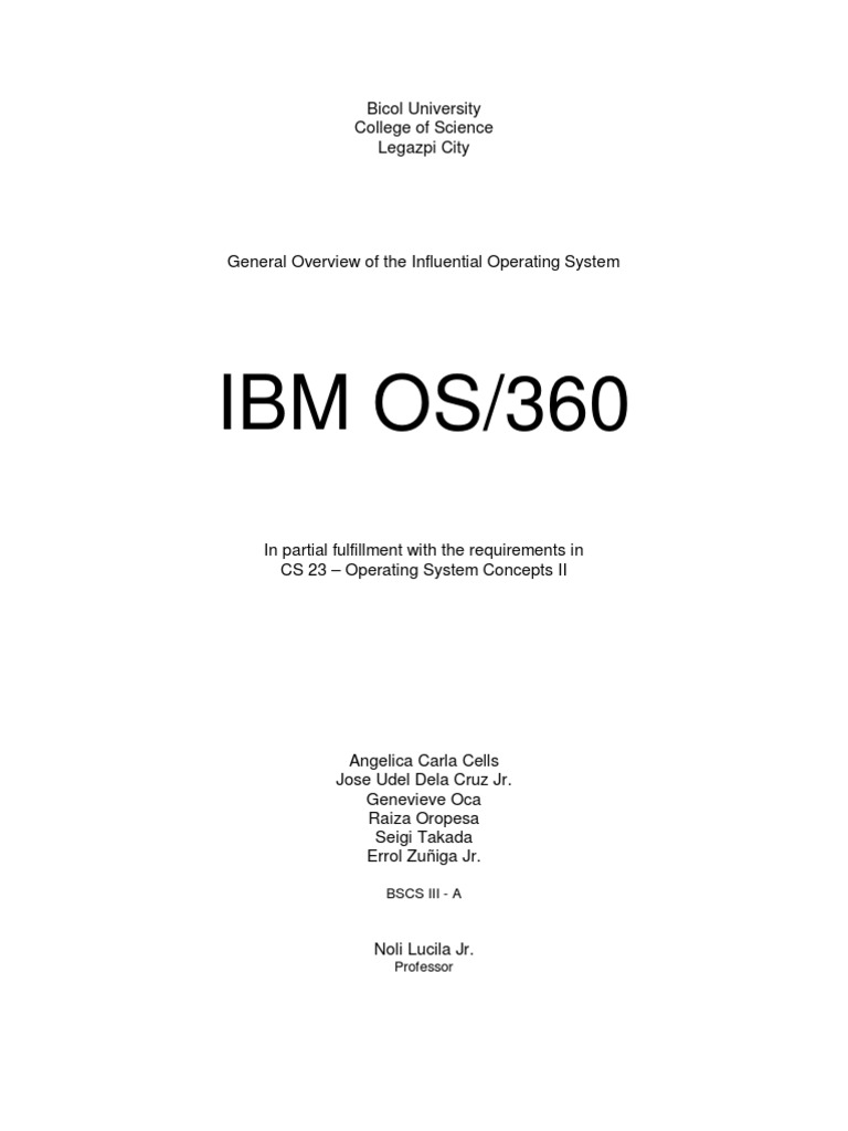 IBM OS 360