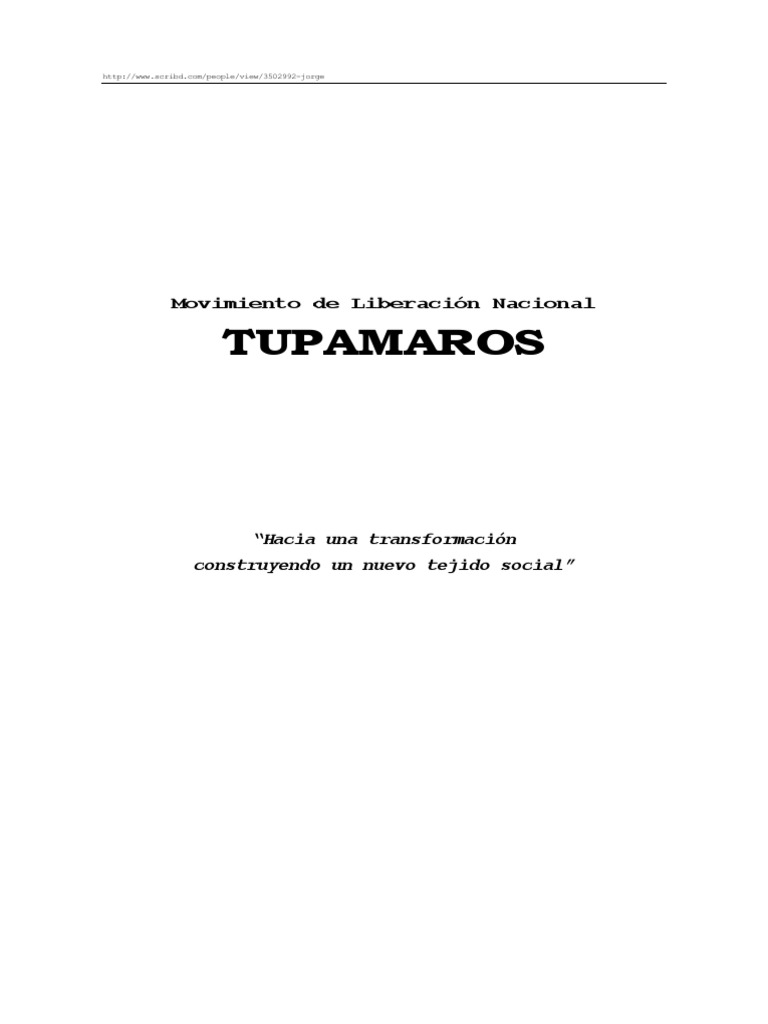 Historia del MLN-Tupamaros | PDF