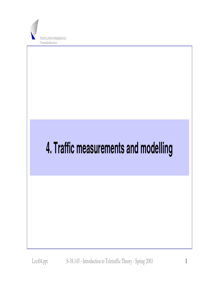Traffic Management and Modeling | PDF