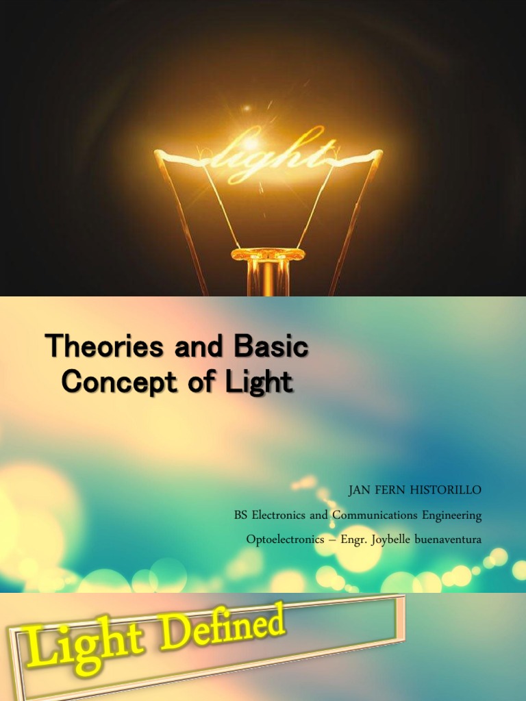 The Basic Theories of Light | Download Free PDF | Photon | Light