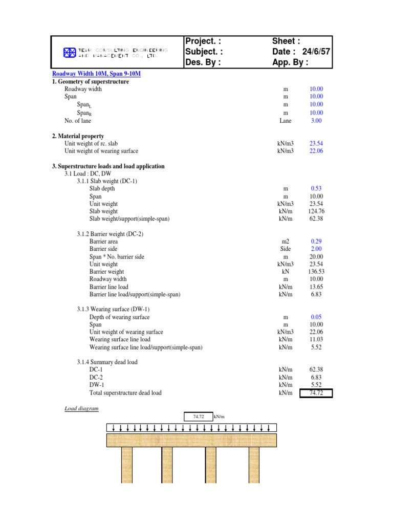 Substructure Design-Rev01 | PDF | Beam (Structure) | Deep Foundation