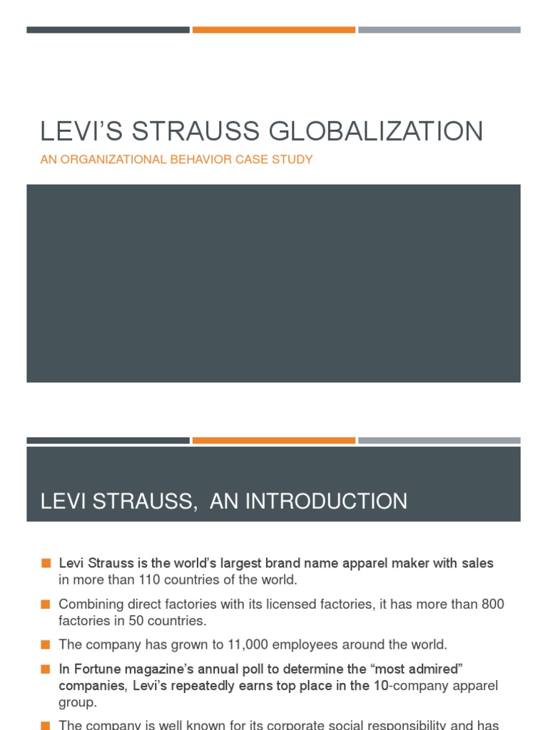 Levi's Strauss Globalization | PDF | Employment | Corporate Social ...