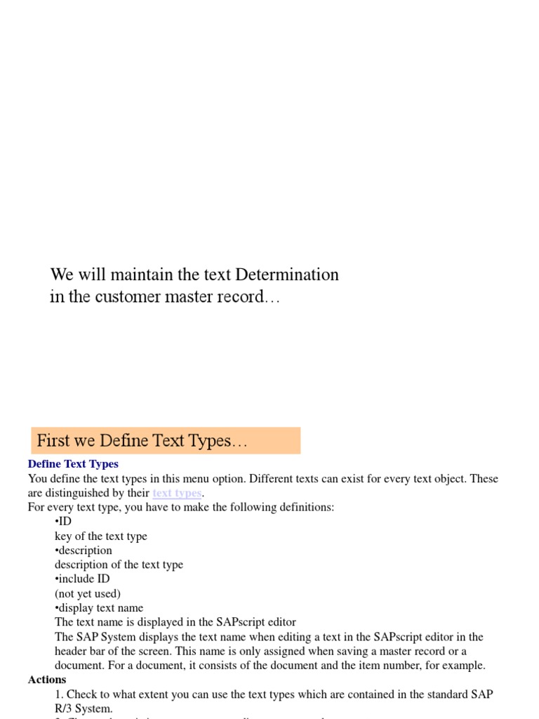 Text Determination in SAP SD | PDF | Computing | Software