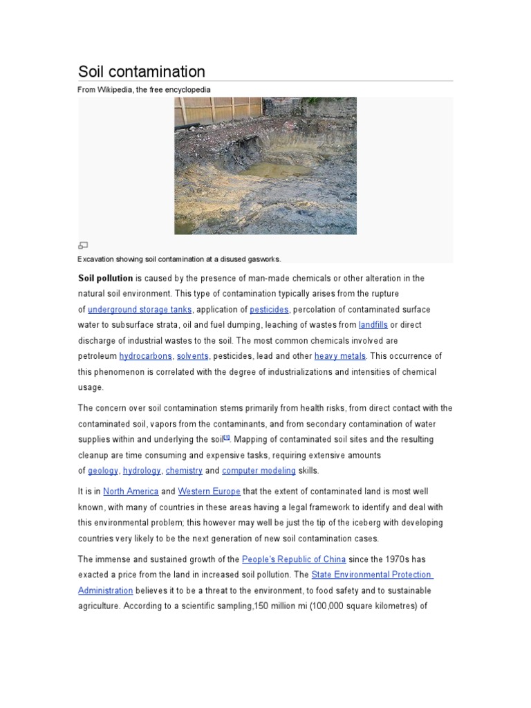 Soil Contamination | PDF