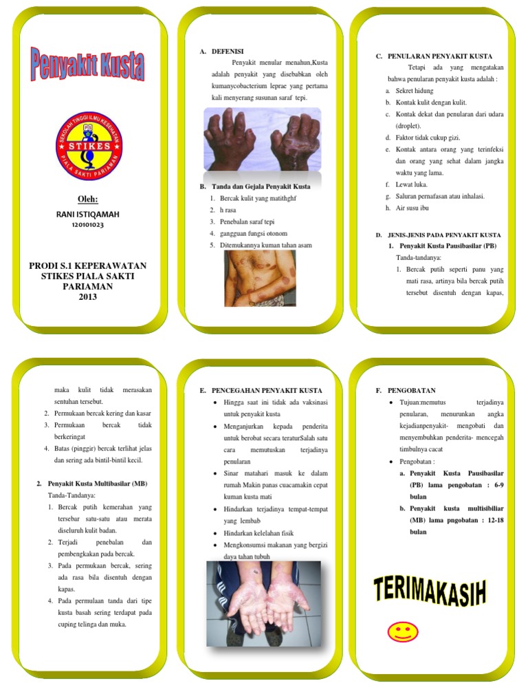 Penularan dan Pencegahan Penyakit Kusta | PDF