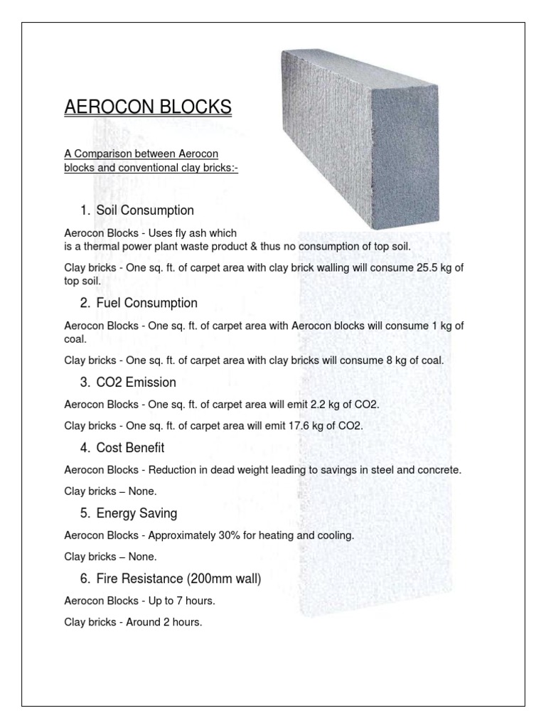Aerocon Blocks | Brick | Wall