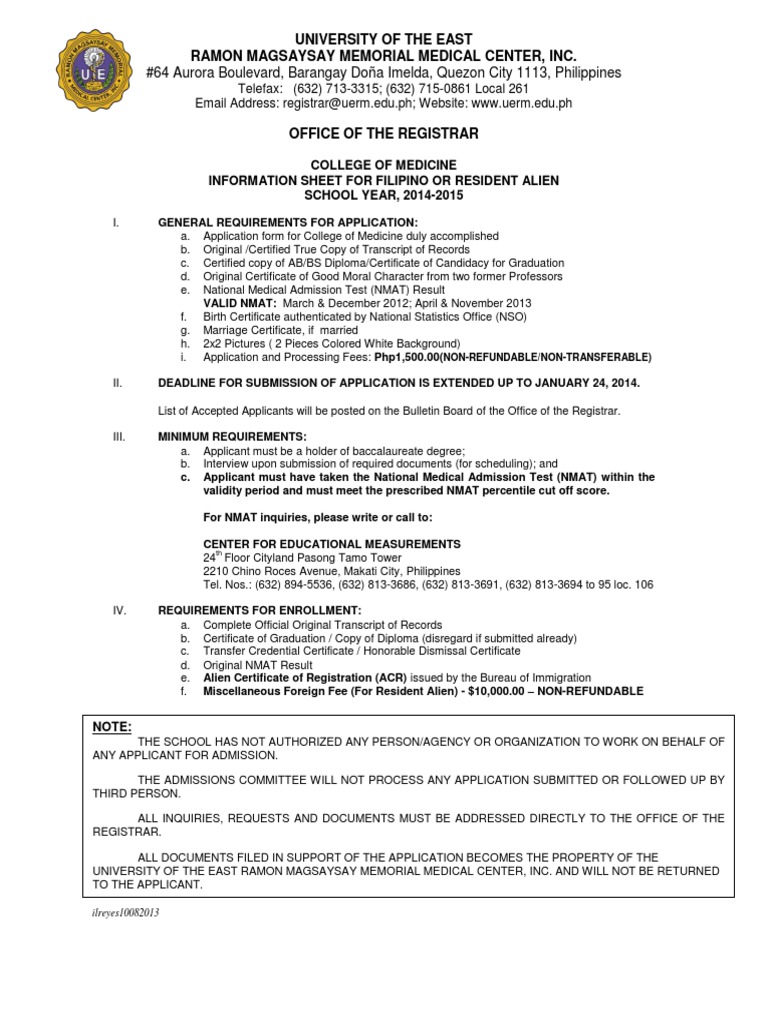 UERM College of Med | PDF | Academic Certificate | Public Key Certificate