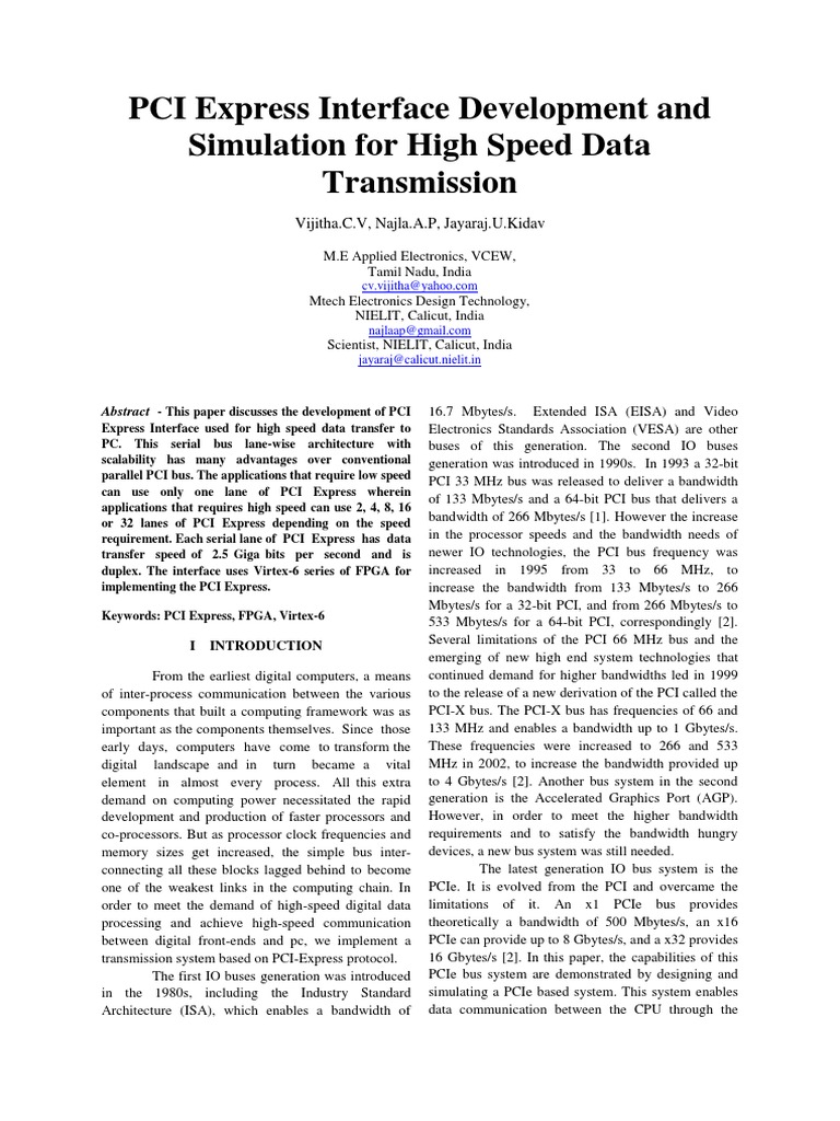 PCIe | PDF | Physical Layer Protocols | Digital Technology