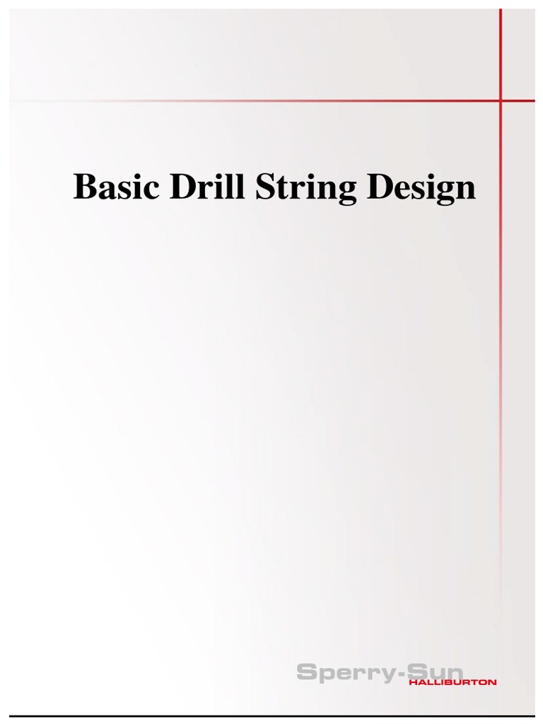 Basic Drill String Design | PDF | Deformation (Engineering ...