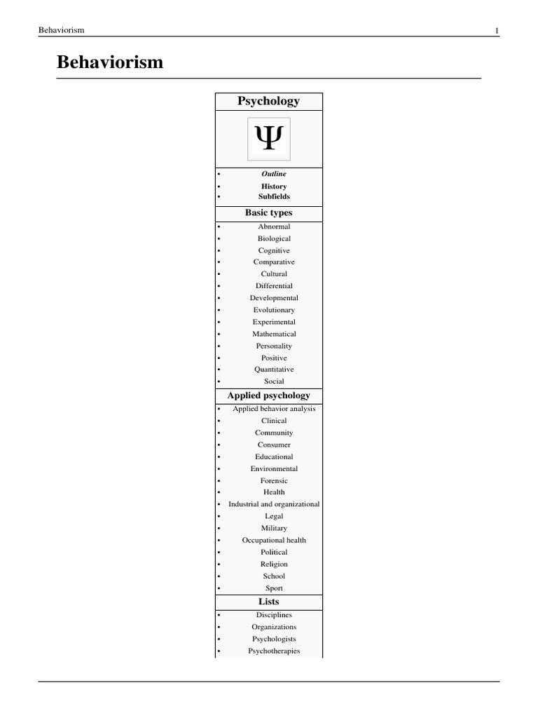 Behaviorism | Download Free PDF | Behaviorism | Classical Conditioning