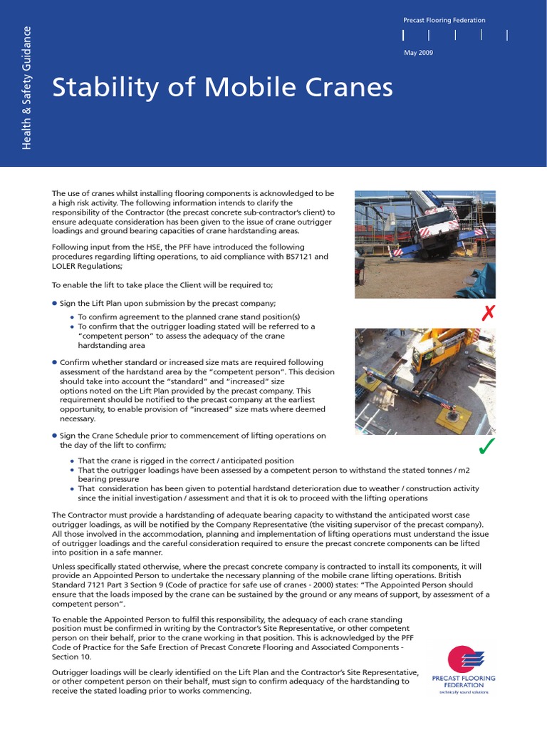 Stability of Mobile Cranes | PDF | Crane (Machine) | Business