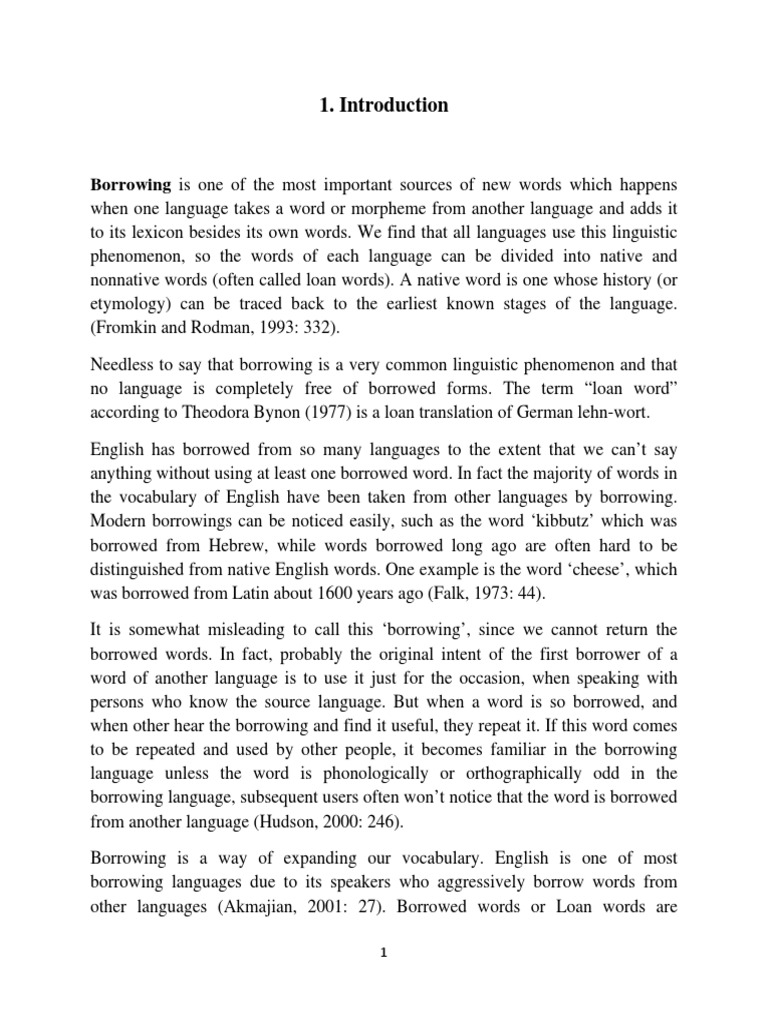 Borrowing Between Arabic - English (Sattar Hussein) | PDF | Anglo ...