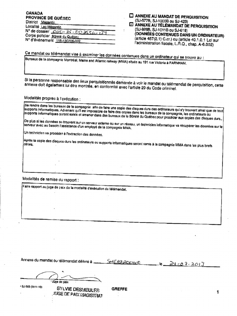 Documents de La Sûreté Du Québec | PDF