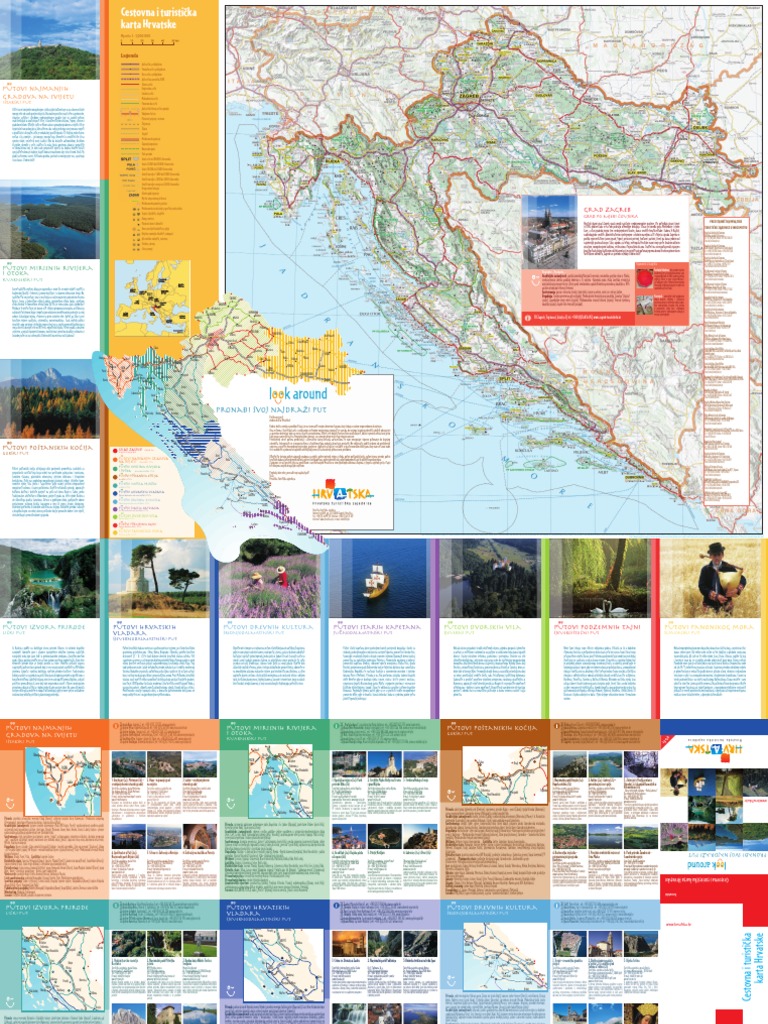 Cestovna I Turistička Karta Hrvatske | PDF