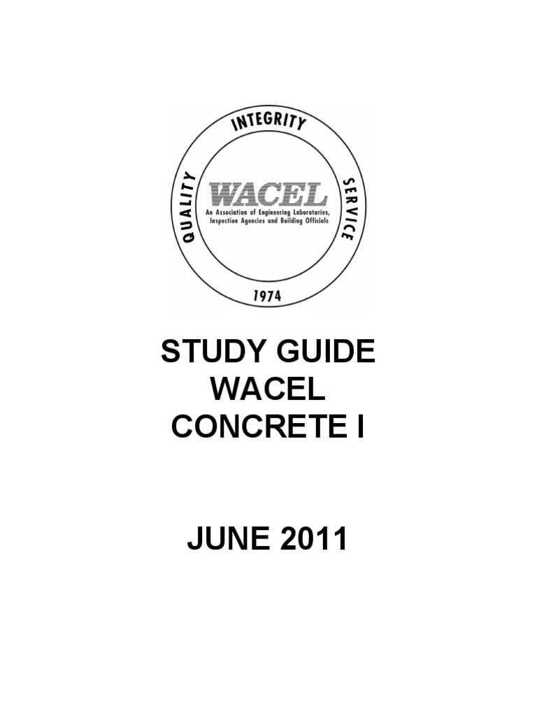 Concrete I Study Guide | PDF | Concrete | Building Engineering