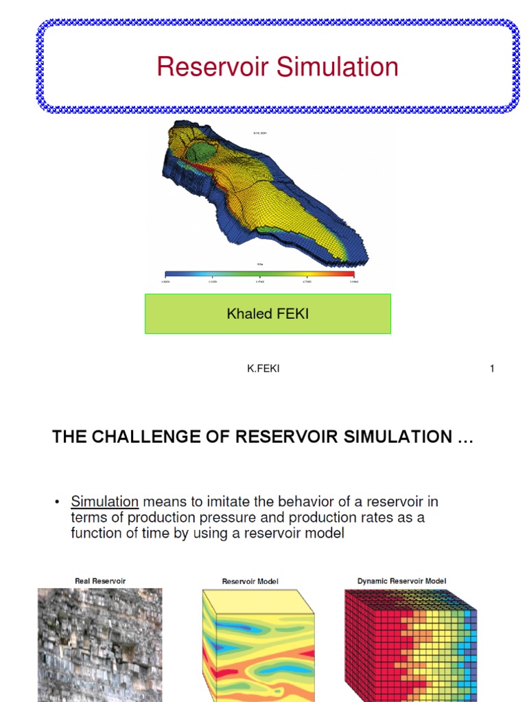 Reservoir Simulation Pdf Fluid Dynamics Petroleum Reservoir