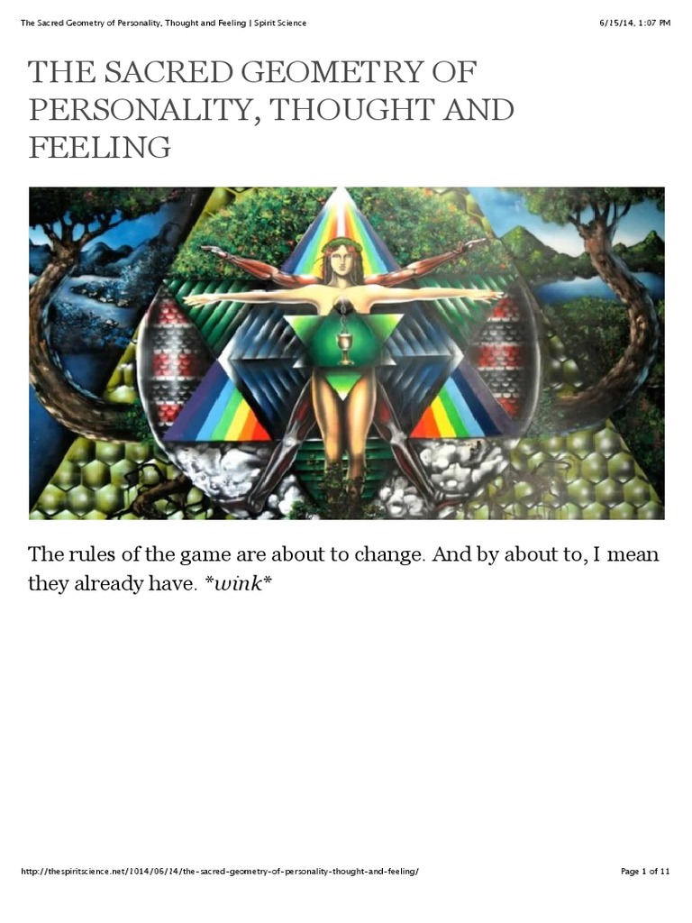 Sacred Geometry of Thought and Emotion | PDF | Yin And Yang | Mind