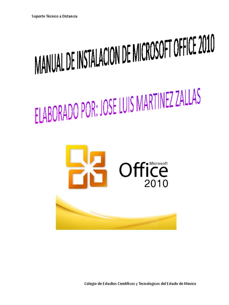 Manual de Instalacion de Office 2010 | PDF | Point and Click | Software ...